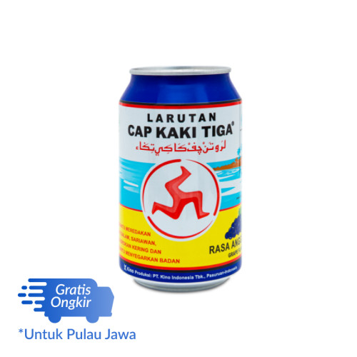 Larutan Cap Kaki Tiga Kaleng Rasa Anggur 320 ml - Manfaat, Cara ...