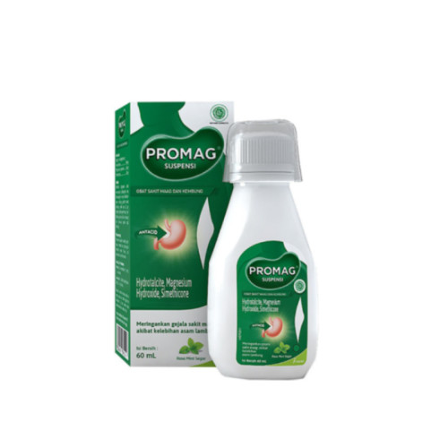 Promag Suspensi 60 ml - Manfaat, Kandungan, Dosis, dan Efek Samping
