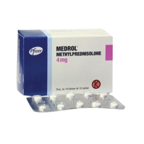 Medrol 4 mg 10 Tablet - Manfaat, Kandungan, Dosis, dan Efek Samping