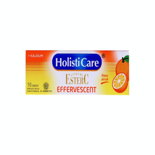 Holisticare Ester C Effervescent Jeruk 10 Tablet - Alodokter Shop