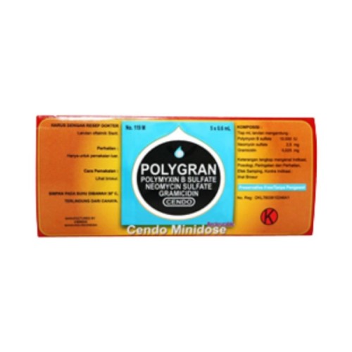 Cendo Polygran Tetes Mata Minidose 0,6 Ml 5 Ampul - Alodokter Shop
