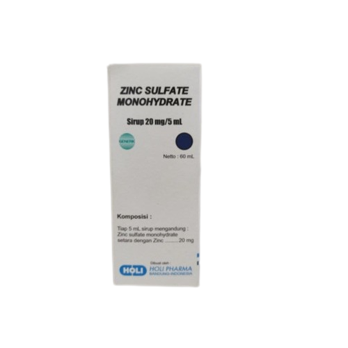 Zinc 20 mg Sirup 60 ml Holi - Manfaat, Kandungan, Dosis, dan Efek Samping