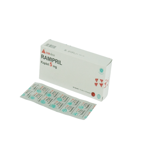 Ramipril 5 mg 10 Tablet Dexa - Manfaat, Kandungan, Dosis, dan Efek Samping