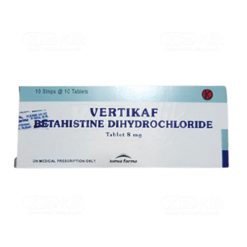Vertikaf 8 mg 10 Tablet - Manfaat, Kandungan, Dosis, dan Efek Samping