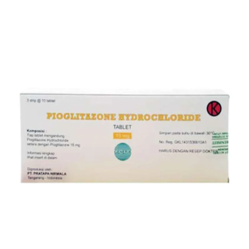 Pioglitazone 15 mg 10 Tablet Pratapa - Manfaat, Kandungan, Dosis, dan ...