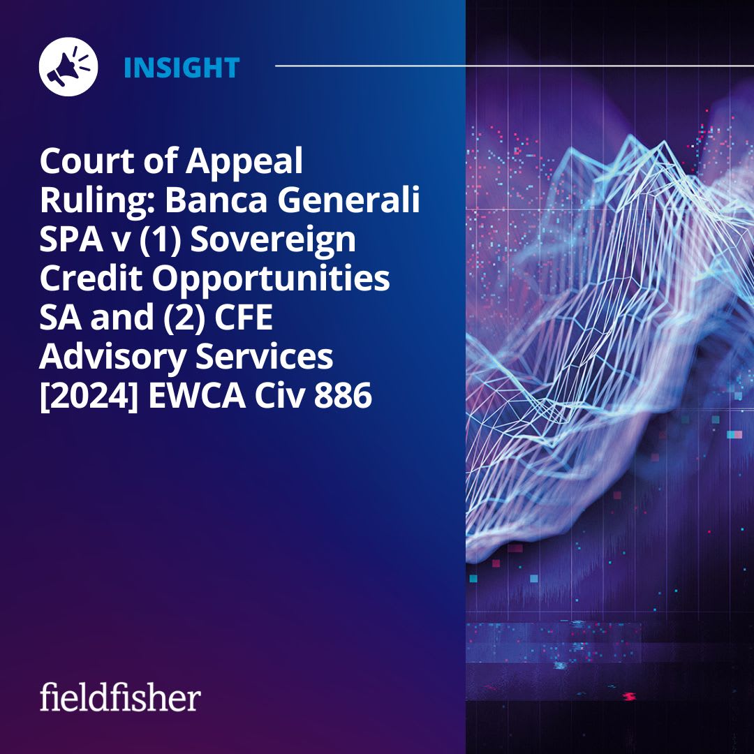 Court of Appeal Ruling: Banca Generali SPA v (1) Sovereign Credit ...