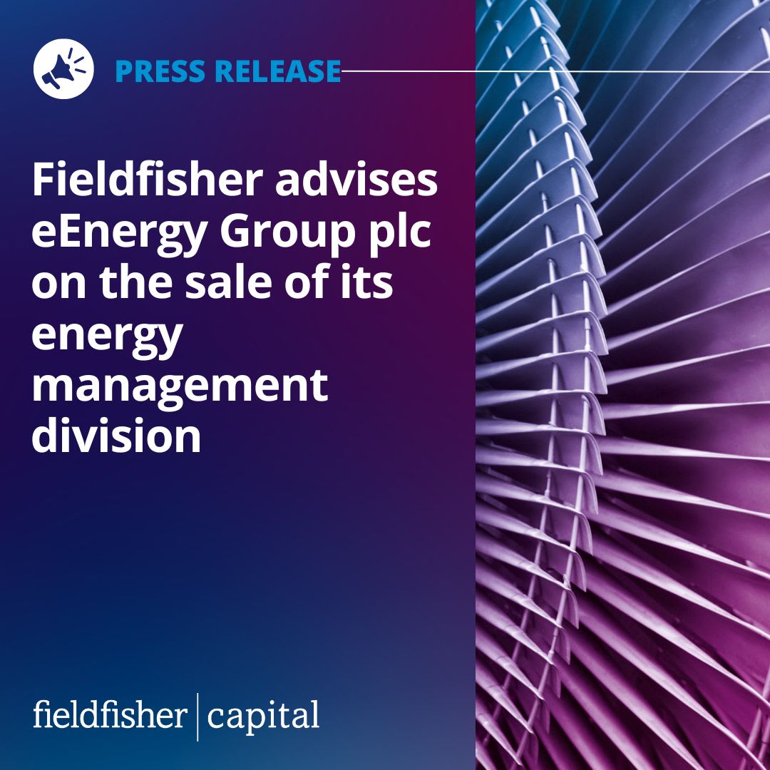 Fieldfisher advises eEnergy Group plc on the sale of its energy ...