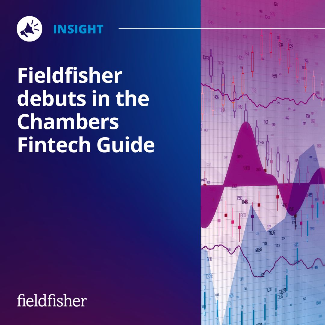Fieldfisher debuts in the Chambers Fintech Guide | Fieldfisher
