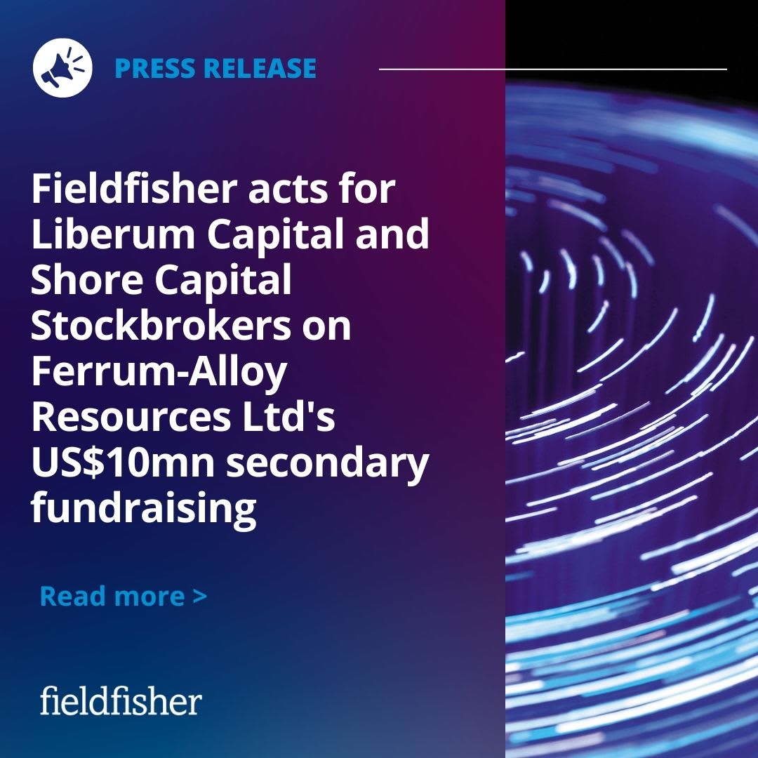Fieldfisher acts for Liberum Capital and Shore Capital Stockbrokers on ...