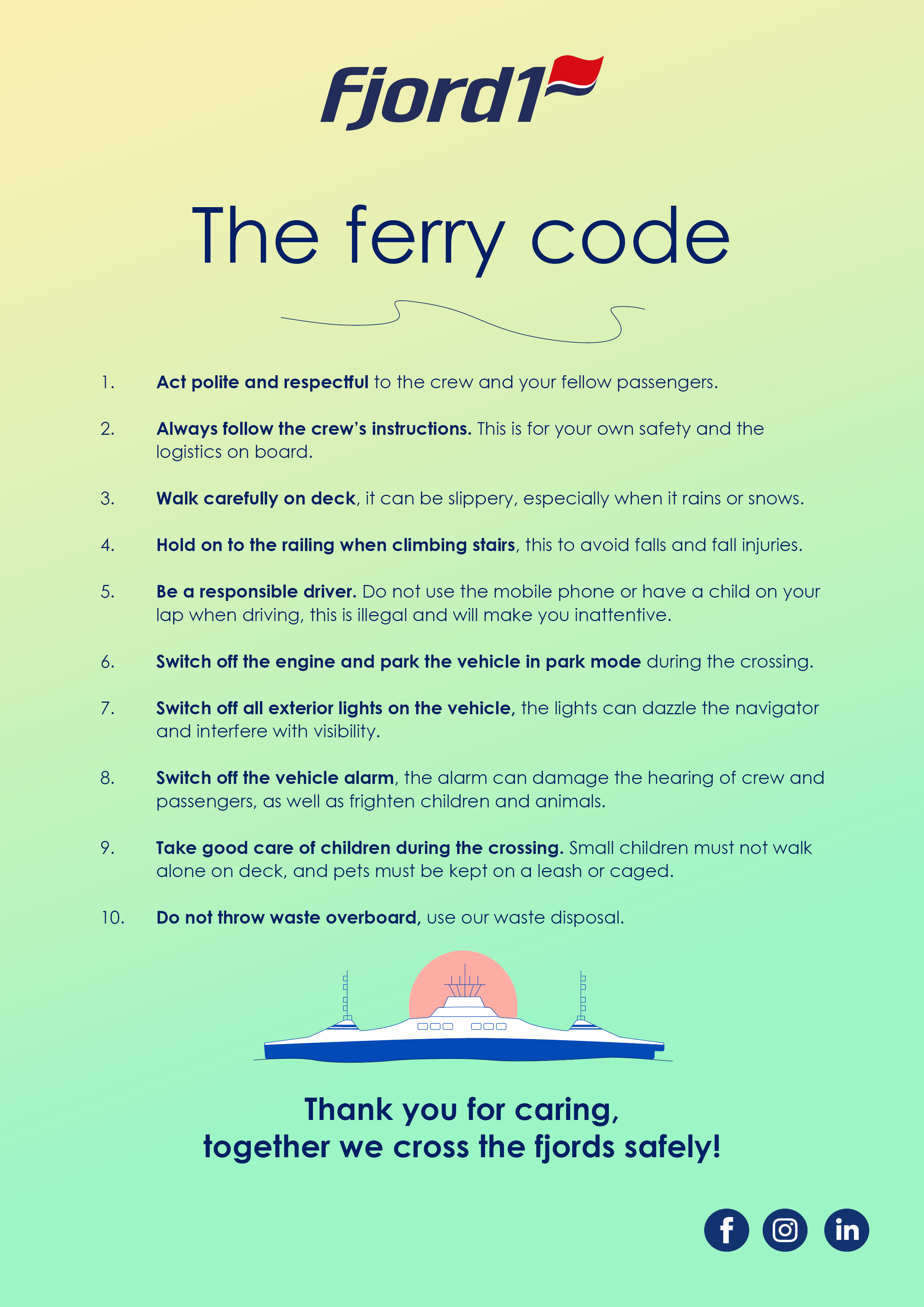 The Ferry code - Fjord1
