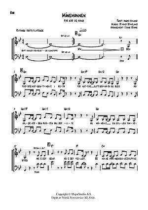 VAMP: Månemannen SATB & band (Score) | Notebutikken