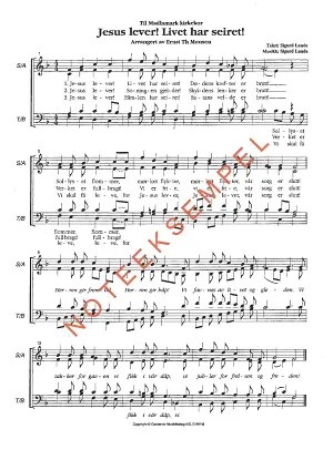 Jesus lever! Livet har seiret - SATB | Notebutikken