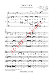 Colargol (Ballade de Colargol) - SATB | Notebutikken