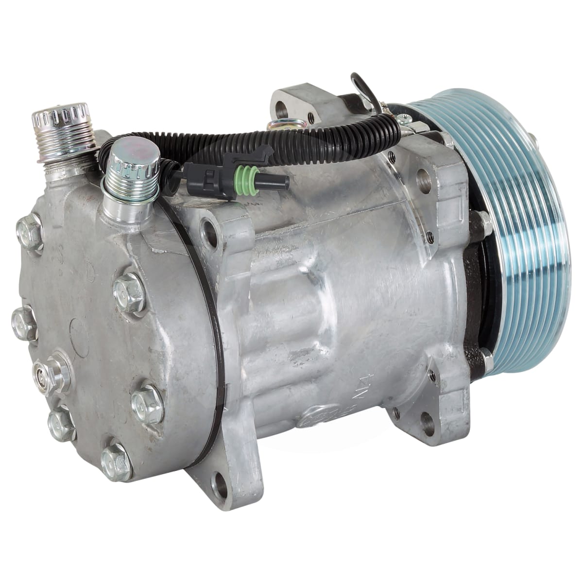 COMPRESSOR, KENWORTH TRUCK, SANDEN, SD7H15, 12V, 8PV, 119MM, JD HEAD