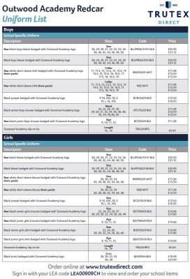 Uniform - Outwood Academy Redcar