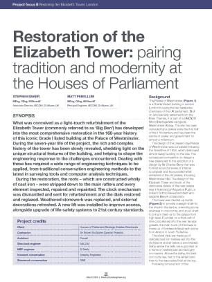 Restoration of the Elizabeth Tower: pairing tradition and modernity at ...