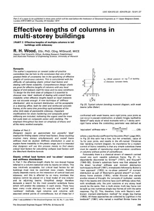 Effective Lengths of Columns in Multi-storey Bulidings. Part 2 ...