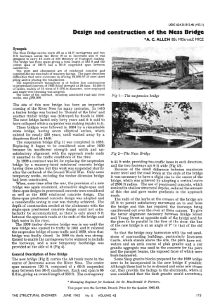 Design and Construction of the Ness Bridge - The Institution of ...