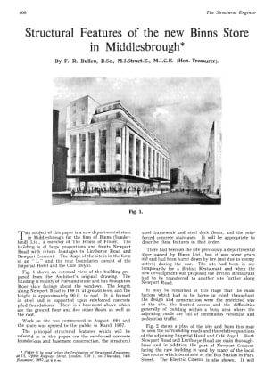 Structural Features of the new Binns Store in Middlesbrough - The Institution of Structural ...
