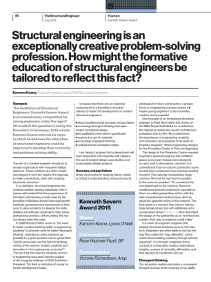 Structural engineering is exceptionally creative problem-solving ...