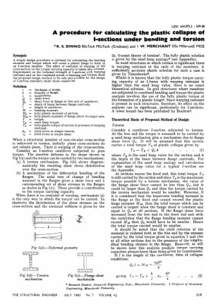 A Procedure for Calculating the Plastic Collapse of I-Sections under ...