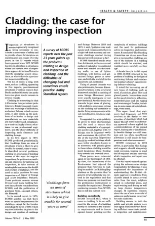 Cladding: the Case for Improving Inspection - The Institution of ...