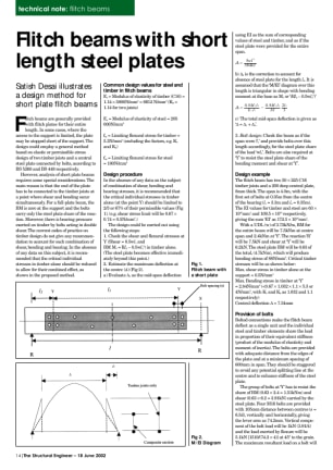 Flitch beams with short length steel plates - The Institution of ...