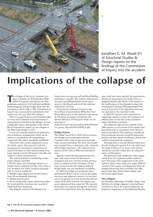 Implications of the collapse of the de la Concorde underpass - The ...