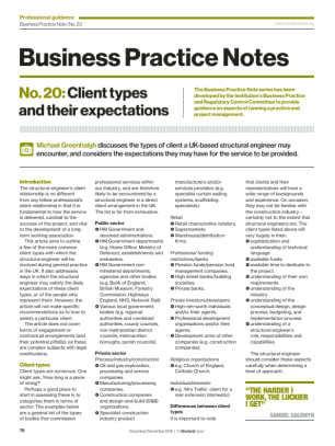 Business Practice Note No. 20: Client types and their expectations ...