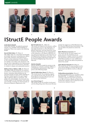 IStructE People Awards - The Institution of Structural Engineers