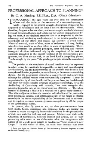 Professional Approach to Planning - The Institution of Structural Engineers