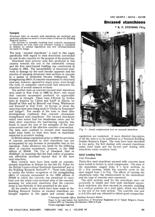 Encased Stanchions - The Institution of Structural Engineers