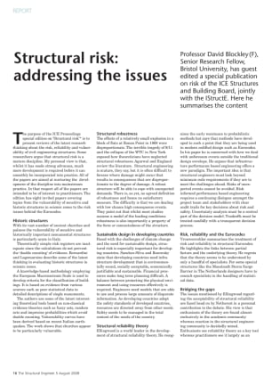 Structural risk: addressing the issues - The Institution of Structural ...