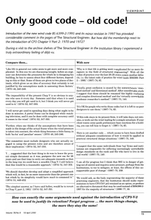 Only Good Code - Old Code! - The Institution of Structural Engineers