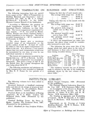 Effect of Temperature on Buildings and Structures - The Institution of ...