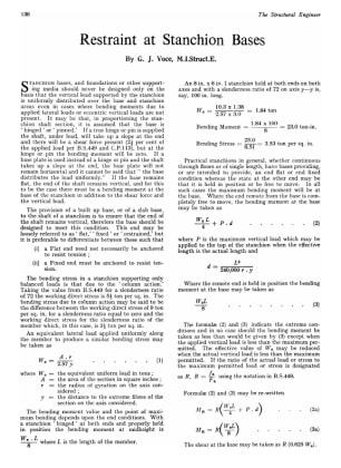 Restraint at Stanchion Bases - The Institution of Structural Engineers