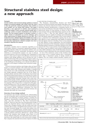 Structural stainless steel design: a new approach - The Institution of ...