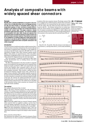 Analysis of composite beams with widely spaced shear connectors - The ...