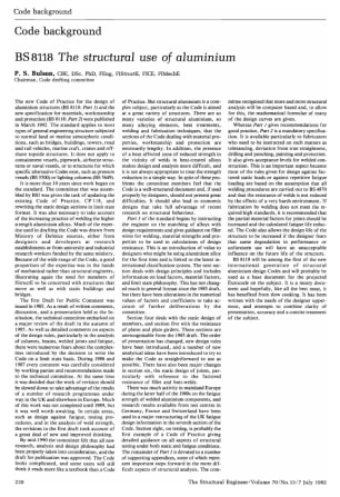 BS 8118 The Structural Use of Aluminium - The Institution of Structural ...