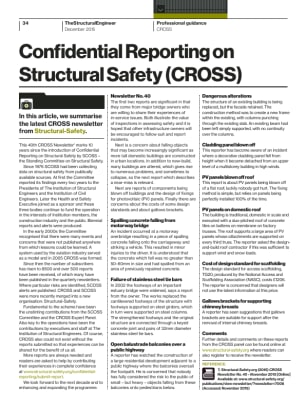 Confidential Reporting on Structural Safety (CROSS) - The Institution ...