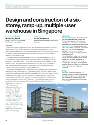Design and construction of a six-storey, ramp-up, multiple-user ...
