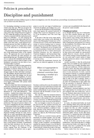 Policies and Procedures. Discipline and Punishment - The Institution of ...