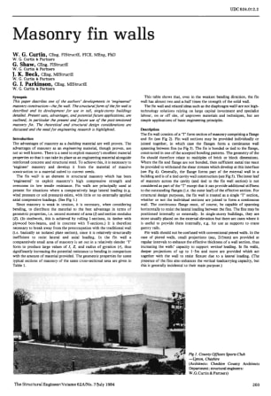 Masonry Fin Walls - The Institution of Structural Engineers