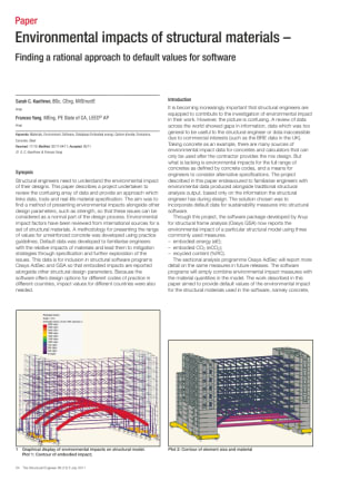 Environmental impacts of structural materials - Finding a rational ...