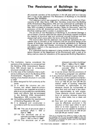 The Resistance of Buildings to Accidental Damage - The Institution of ...
