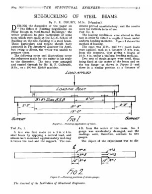 Side-Buckling of Steel Beams - The Institution of Structural Engineers