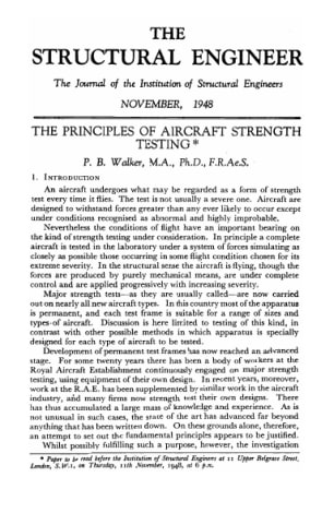 The Principles of Aircraft Strength Testing - The Institution of ...