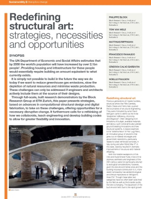 Redefining structural art: strategies, necessities and opportunities ...
