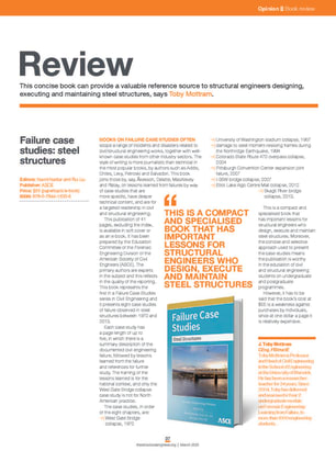 Book review: Failure case studies: steel structures - The Institution ...