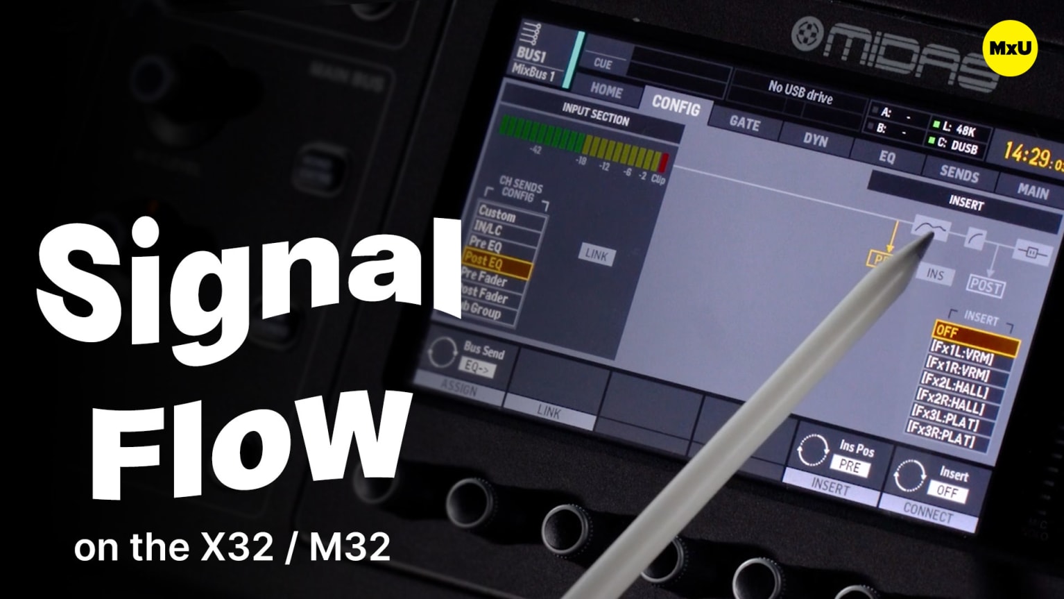 Signal Flow on the X32 / M32 - MxU